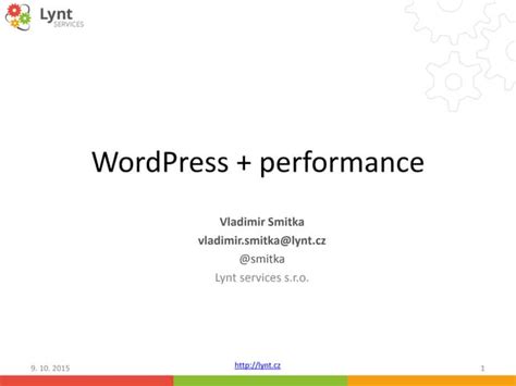 Wordpress Performance Tuning Ppt