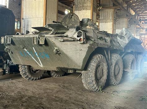 Two Russian Btr 80 Apc Were Captured By Ukrainian Forces In Kherson Oblast During The Recent