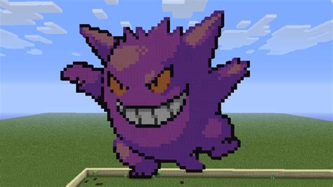 Pokemon Gengar Pixel Art Pokemon Anime Pixel Art Minecraft Pixel Art