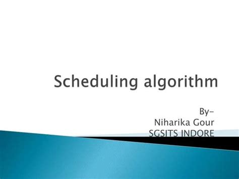 shortest job first scheduling sjf ppt