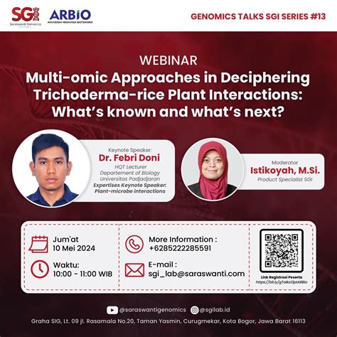 Webinar Info Multi Omic Approaches In Deciphering Trichoderma Rice