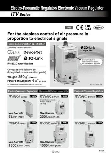 Smc Electro Pneumatic Regulator Itv Itvh Itvx Series At ₹ 12368 Pneumatic Regulators In