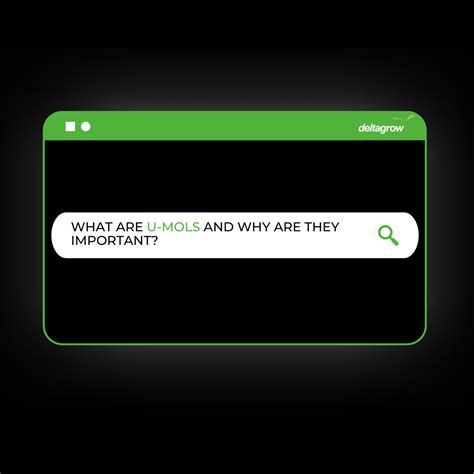 Deltagrow A Umol Or Rather A Micromole Is A Standard Unit Of