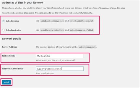 Cara Membuat Multisite Dengan Subdomain Untuk Pemula