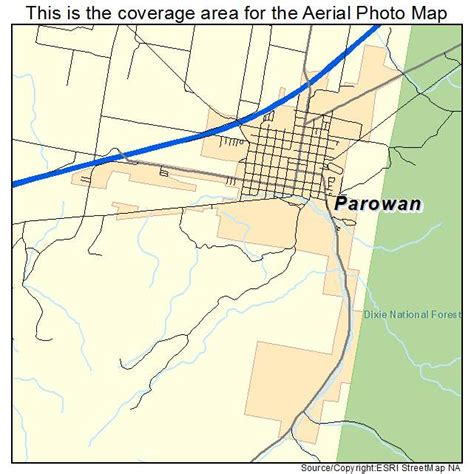 Aerial Photography Map Of Parowan Ut Utah