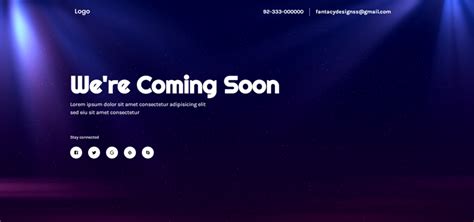 Simple Coming Soon Html Page Free Download Nkpro91