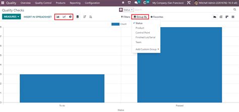 Reporting In Odoo 16 Quality App Odoo V16 Enterprise Edition Book