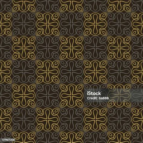 검은 배경 벽지에 화려한 장식 장식 과 트렌디 한 배경 패턴 매끄러운 패턴 질감 벡터 아트 0명에 대한 스톡 벡터 아트 및 기타