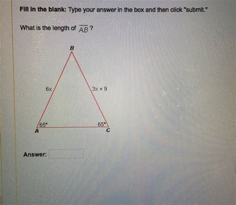 Solved What Is The Length Of AB Chegg Com