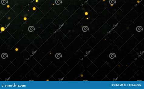 Abstract Loop Animation Flickering Glow Gold Bokeh Particles Flow Stock Video Video Of Endless