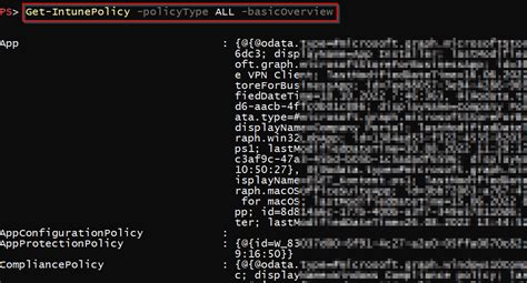 Get All Intune Policies Using Powershell And Graph Api Rintune