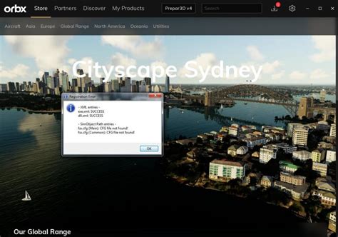 Registration Error General Discussion Orbx Community And Support Forums