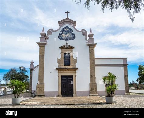 The Church Igreja De Sao Lourenco In The Old Town Of Almancil At The