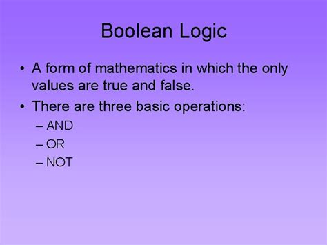 Boolean Logic In Programming Boolean Logic Branching And