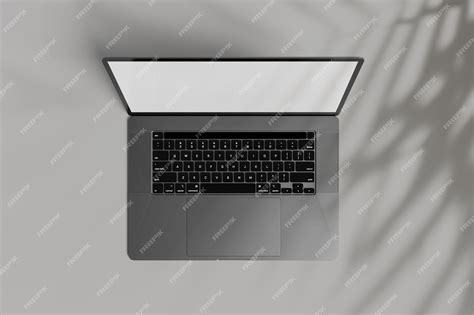 Premium Psd A Laptop With The Keyboard Open And The Top Open