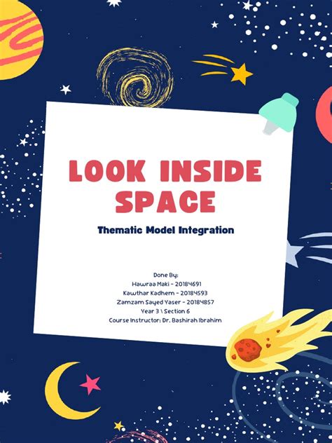 Thematic Model Integration Look Inside Space Pdf Planets Sun