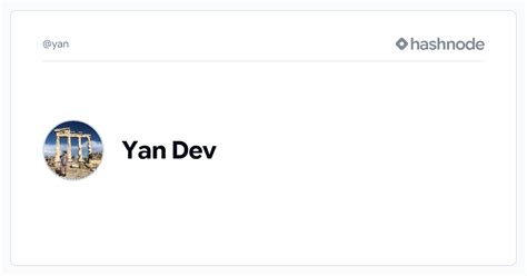 Yan Dev Yan Hashnode
