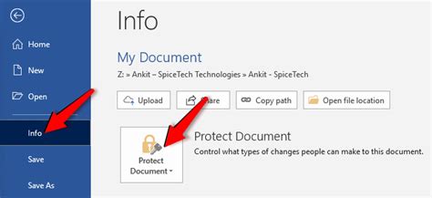 How To Lock A Word Document OfficeBeginner