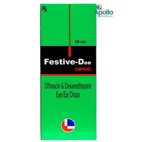 Festive Dee Optic Eye Ear Drops 10ml Price Uses Side Effects
