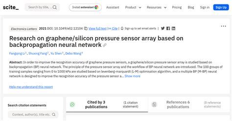 research on graphene silicon pressure sensor array based on