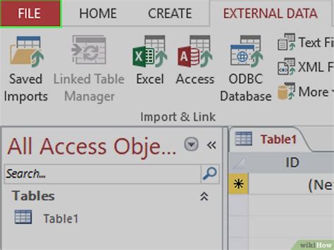 how to create a database from an excel spreadsheet
