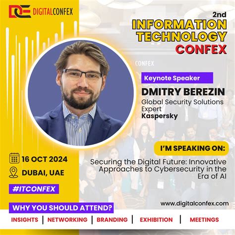 Digitalconfex On Linkedin Speaker Conference Event Cybersecurity Digital Ai Technology…