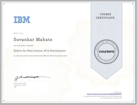 suvankar mahato on linkedin coursera learningjourney newskills ibm
