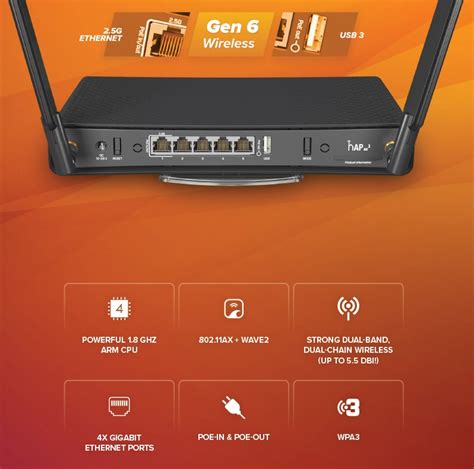 Router Mikrotik Wifi 6 Hap Ax3