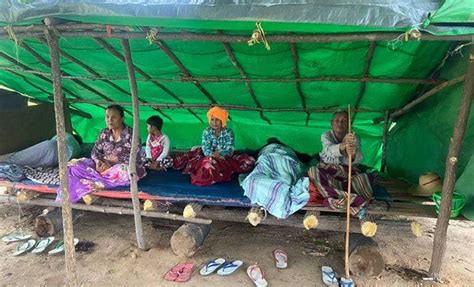 Dvb စစ်တပ်နှင့်ပျူစောထီးကြောင့် မင်းကင်းဒေသခံများ နေ့စဉ် နေရပ်စွန့်ခွာ ထွက်ပြေးနေရ