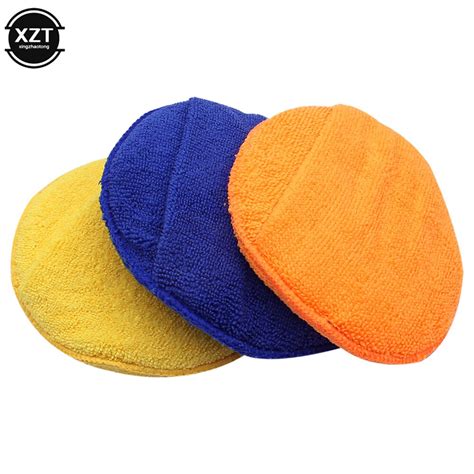 1pc 세차 마이크로 화이버 청소 왁싱 스폰지 자동차 청소 스폰지 애플리케이터 자동차 왁스 스폰지 먼지 제거 자동 케어 연마