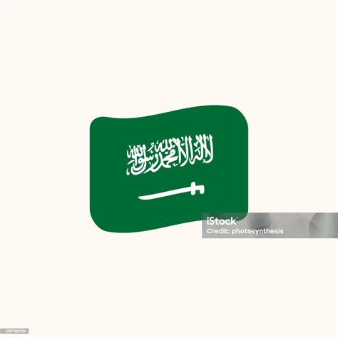 사우디 아라비아 벡터의 국기 고립 된 사우디 아라비아 물결 깃발 플랫 벡터 사우디아라비아의 국기에 대한 스톡 벡터 아트 및 기타 이미지 사우디아라비아의 국기 아이콘