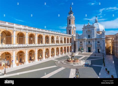 Piazza Della Madonna And The Sanctuary Of The Holy House Of Loreto In
