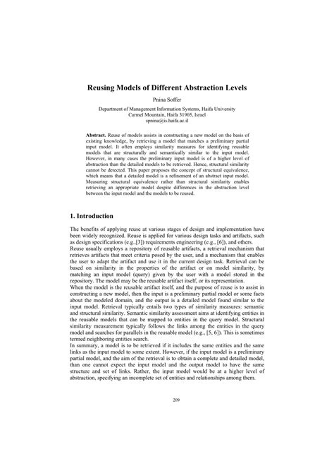 Pdf Reusing Models Of Different Abstraction Levels