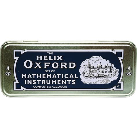 Helix Oxford Maths Set Geometry With Tin Storage