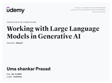 Uma Shankar Prasad On Linkedin Udemy Course Completion Certificate