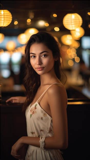 Premium Ai Image Asian Woman Looking At Camera