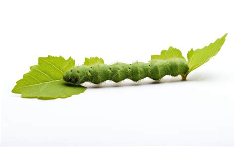 Premium Ai Image Furry Creature On Leaf On White Background