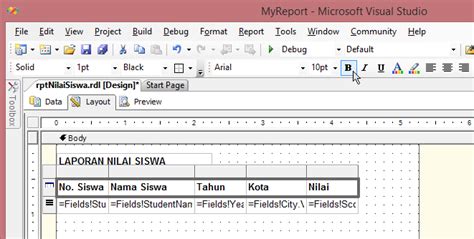 SSRS Design Layout Report SSRS Design Layout Report