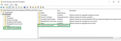 Organizational Unit Ile Container Arasındaki Farklar Yusuf Gokkaya