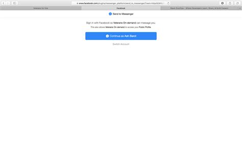 Facebook Send To Messenger Button On Safari Does Not Send Webhook Event Stack Overflow