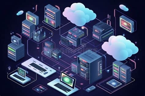 Cloud Computing Concept Generative Ai Stock Illustration Illustration Of Phone Technology