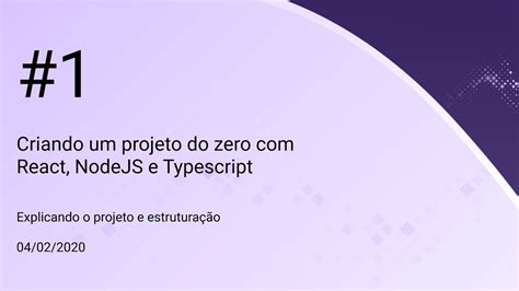 1 Criando Um Projeto De Controle De Finanças Com React Nodejs E Typescript Youtube