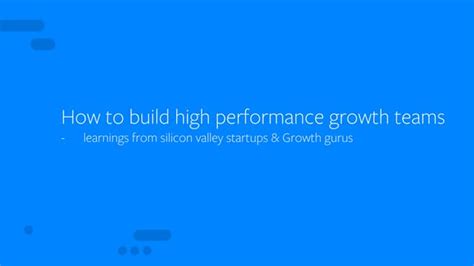 Growth Hacking İstanbul 2018 Anand Arivukkarasu How To Build High Performance Growth Teams Pdf