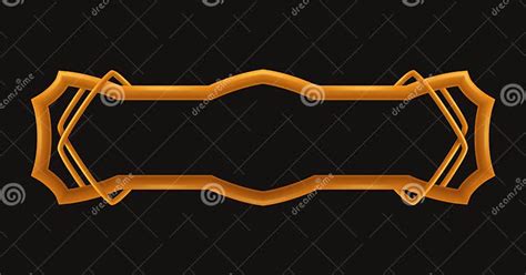 Frame Medieval Game Ui Metallic Title Banner Or Decorative Border Vector Assets For Web Or