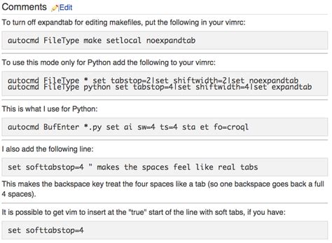 converting tabs to spaces in vim just for noting