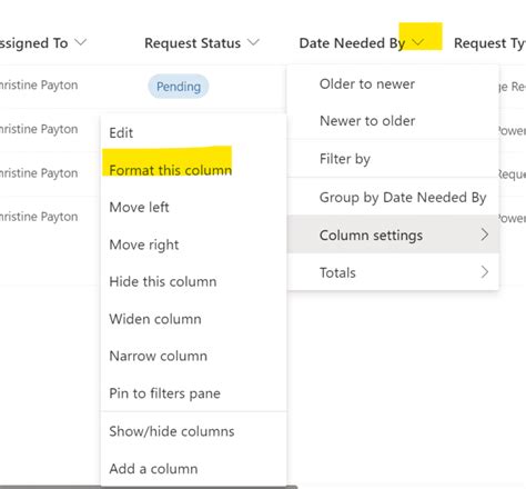 Conditionally Format A List Based On Multiple Column Conditions No