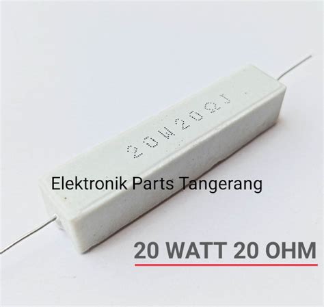 Resistor Kapur 20watt 20 Ohm Resistor 20w 20ohm Resistor 20watt 20 Ohm Resistor Kapur 20w 20 Ohm
