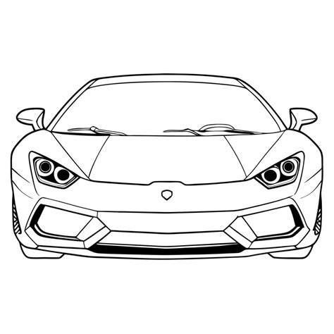 Lamborghini Drawing Coloring