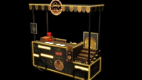 Exquisite Food Cart Retail Street Vendor New Food Snack Stall