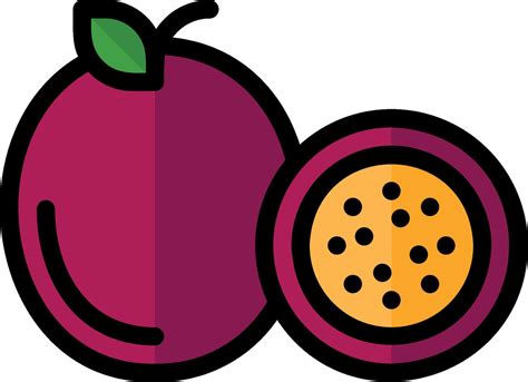 Passion Fruit Icon 51408774 Vector Art At Vecteezy